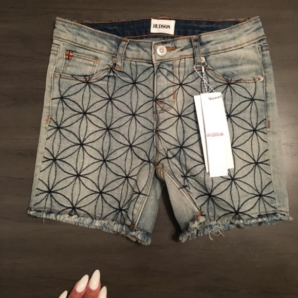 Hudson Jeans | Bottoms | Girls Hudson Jeans Kaleidoscope Flower Shorts ...